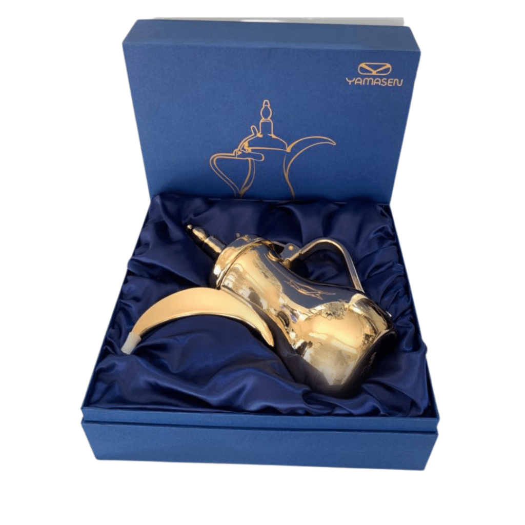 Gold Arabic Dallah - QATAR MODERN PALACE CARPENTRY & TRADE W.L.L